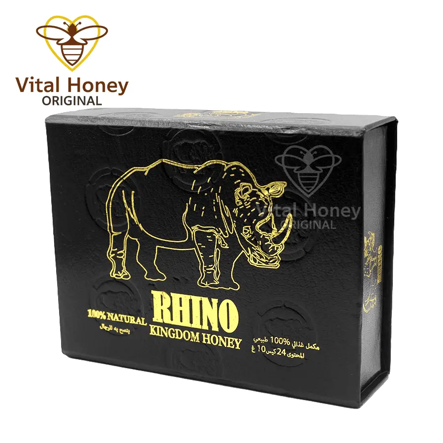 Rhino Kingdom Honey Each box 24 sachets - vital honey usa