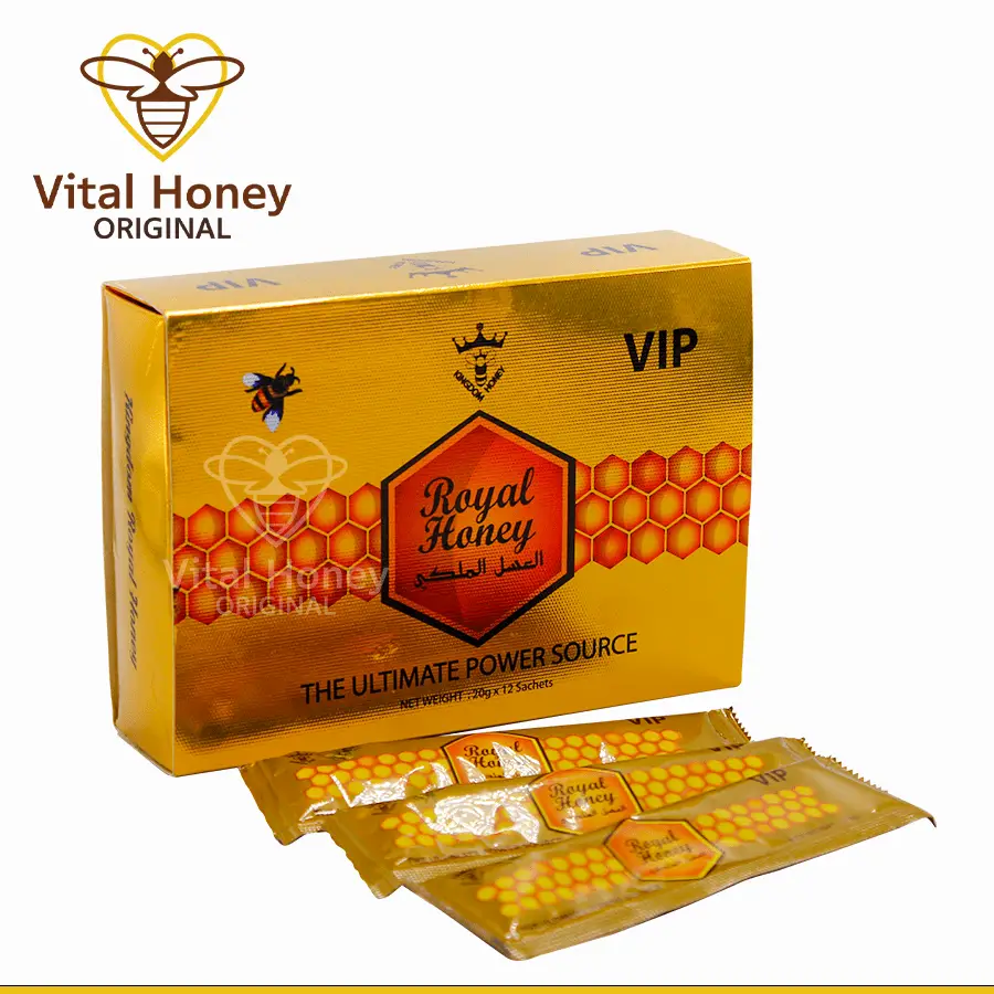 Royal Honey VIP Yellow (One box*12 Sachets) - vital honey usa