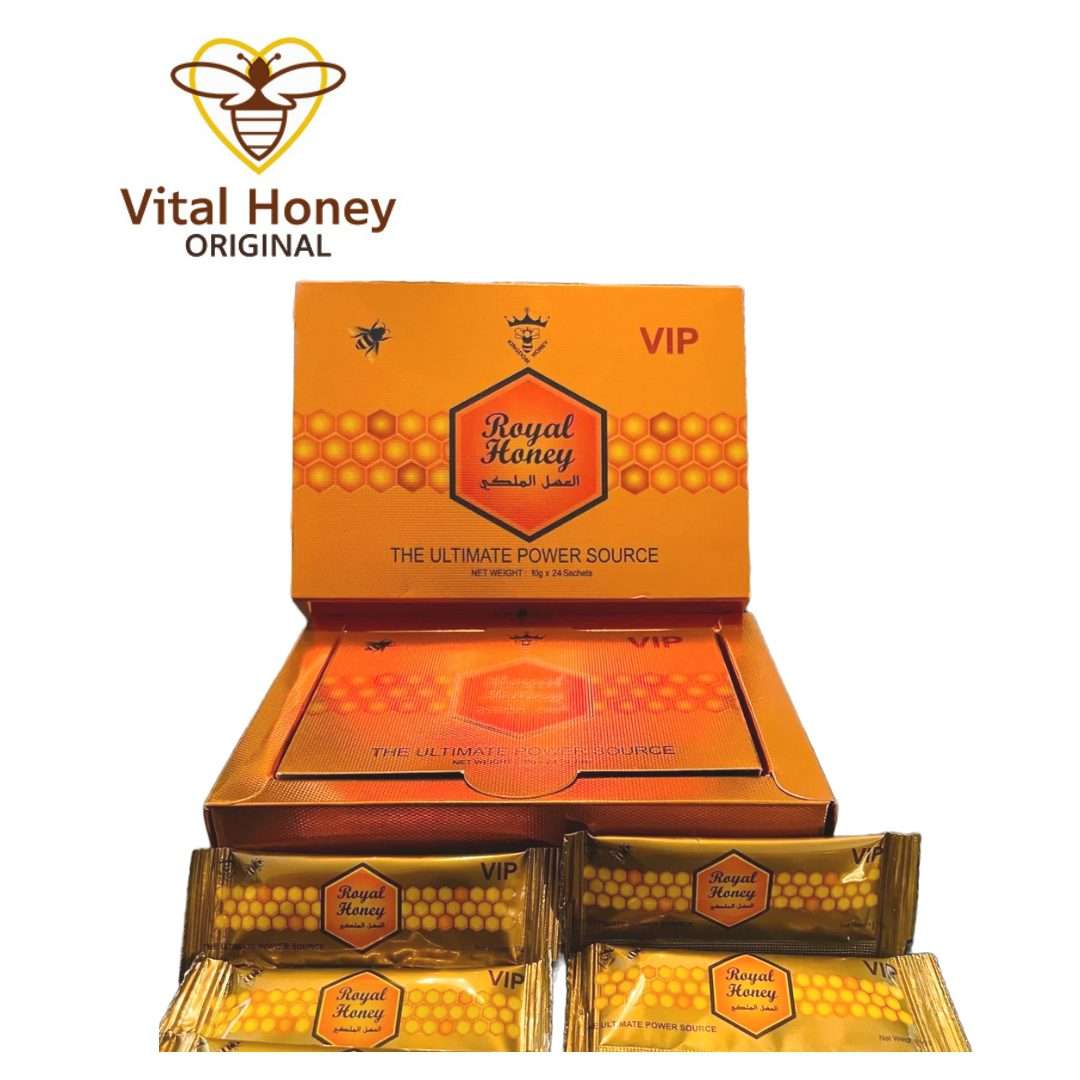 Royal Honey VIP Yellow (One box * 24 Sachets) - vital honey usa